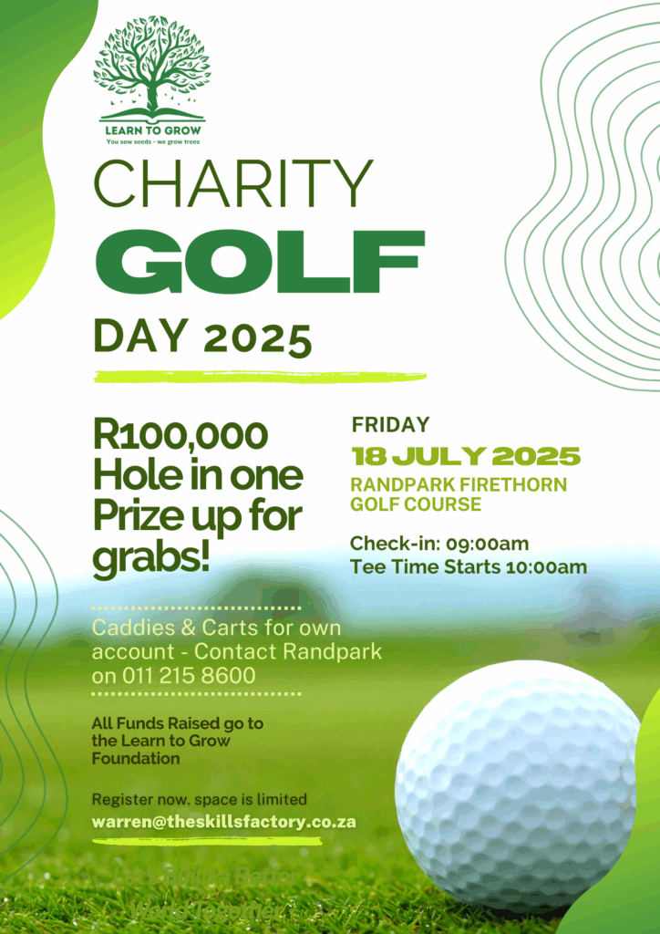 Randpark Firethorn Golf Fundraiser July 2025 - Learn to Grow ...